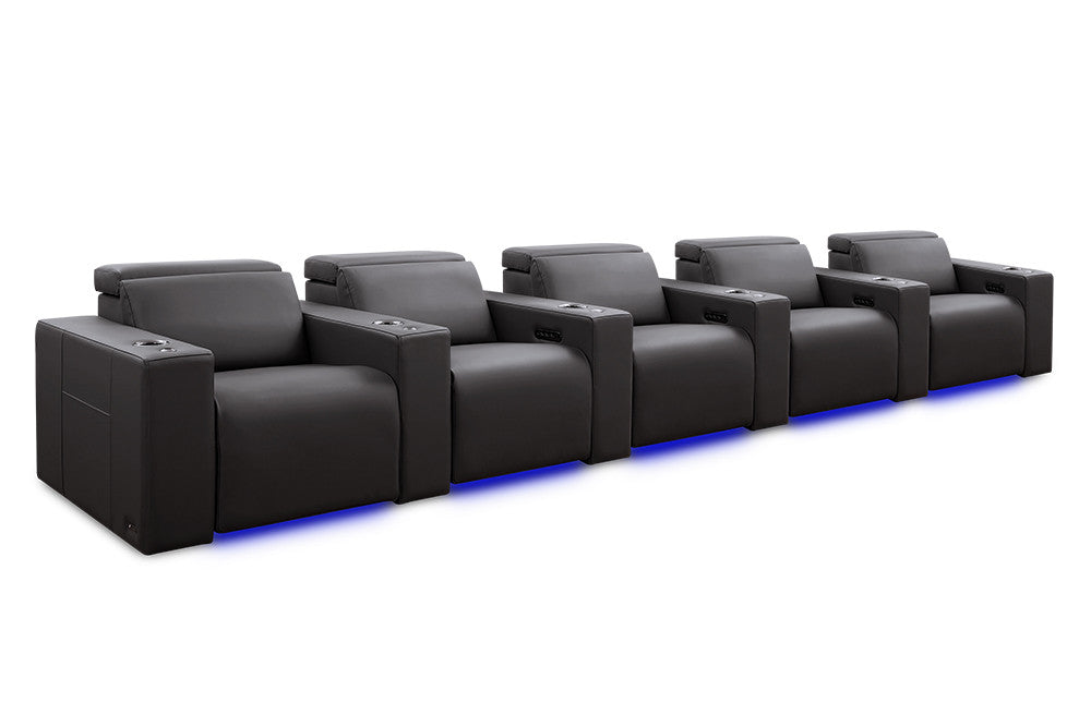 Barcelona Ultimate Fila de 5 Sillones Reclinables con led | Valencia S